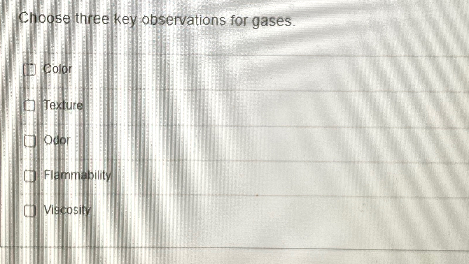 Solved Choose three key observations for | Chegg.com