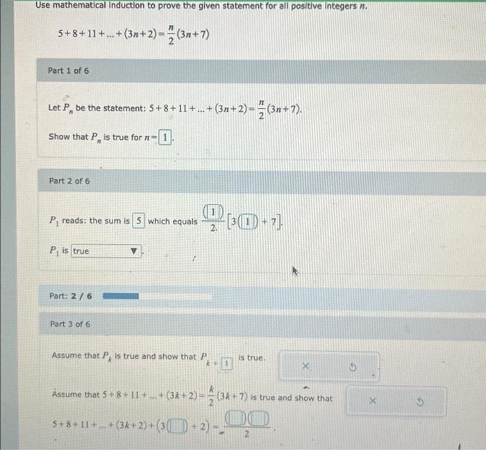 Solved Use mathematical induction to prove the given | Chegg.com