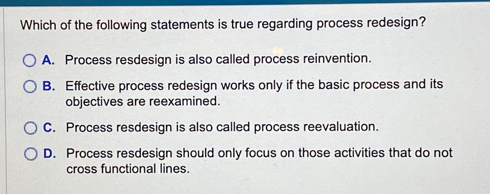 Solved Which of the following statements is true regarding | Chegg.com