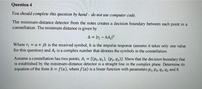 You should complete this question by hand - do not | Chegg.com