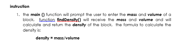 Solved instructionthe main () ﻿function will prompt the user | Chegg.com