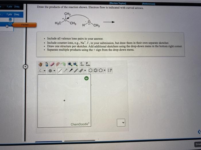 Solved [Review Toples Reference Draw the products of the | Chegg.com