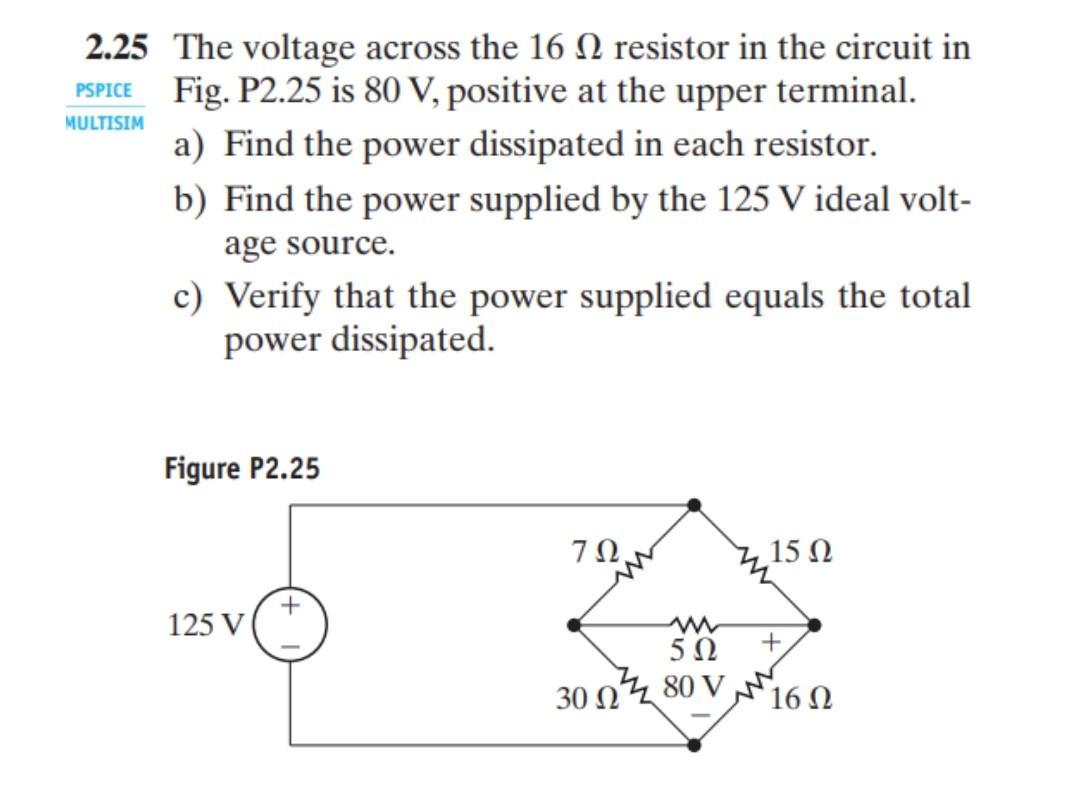 [Solved]: 25 The voltage across the ( 16 Omega