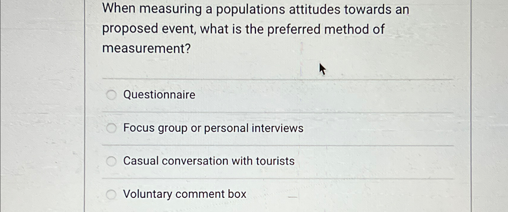 Solved When measuring a populations attitudes towards an | Chegg.com