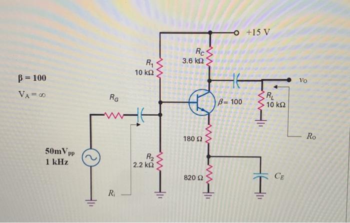 Solved a) if Rg=0, the output voltage in the circuit shown | Chegg.com
