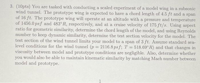 Solved 3.) You are tasked with conducting a scaled | Chegg.com