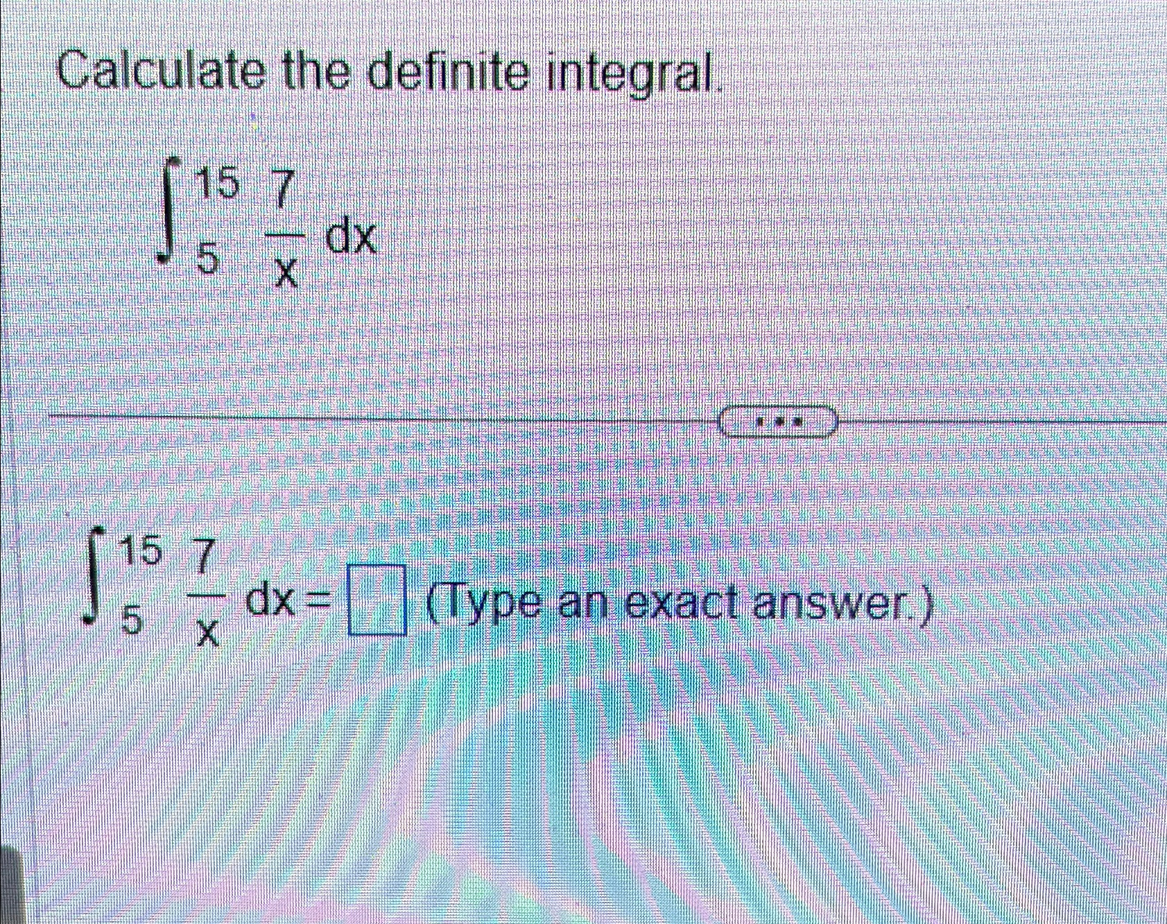 Solved Calculate the definite | Chegg.com