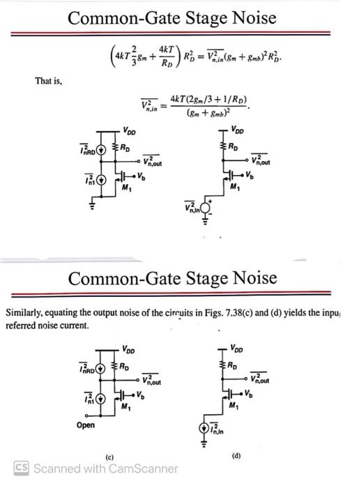 Solved (3) Assume Lw and flicker noise are neglibecate :Use | Chegg.com