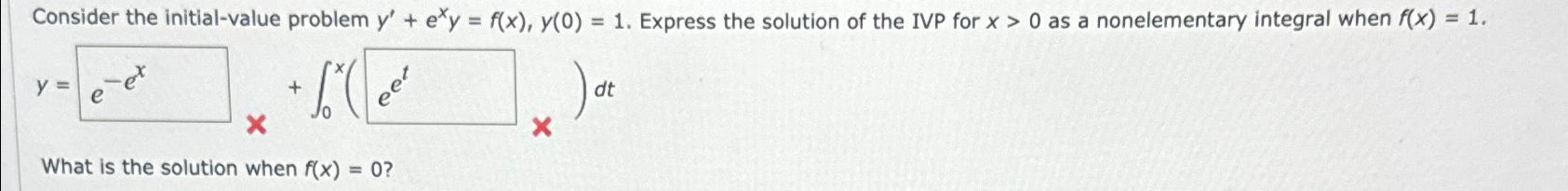 Solved Consider the initial-value problem | Chegg.com