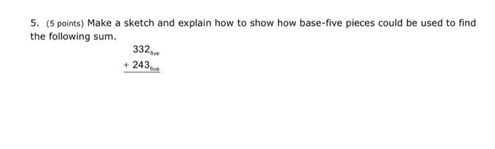Solved 5. (5 points) Make a sketch and explain how to show | Chegg.com