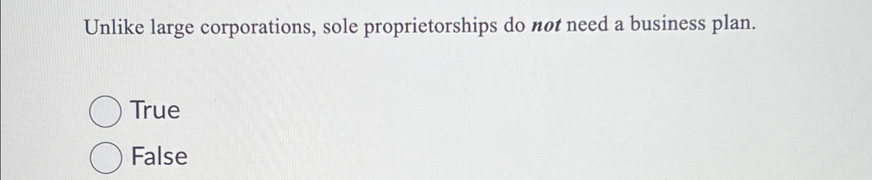 Solved Unlike large corporations, sole proprietorships do | Chegg.com