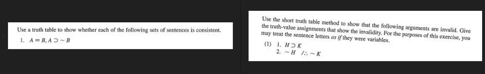 Solved Use a truth table to show whether each of the | Chegg.com