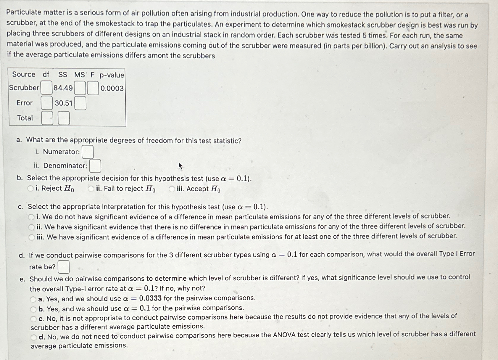 Solved Particulate matter is a serious form of air pollution | Chegg.com