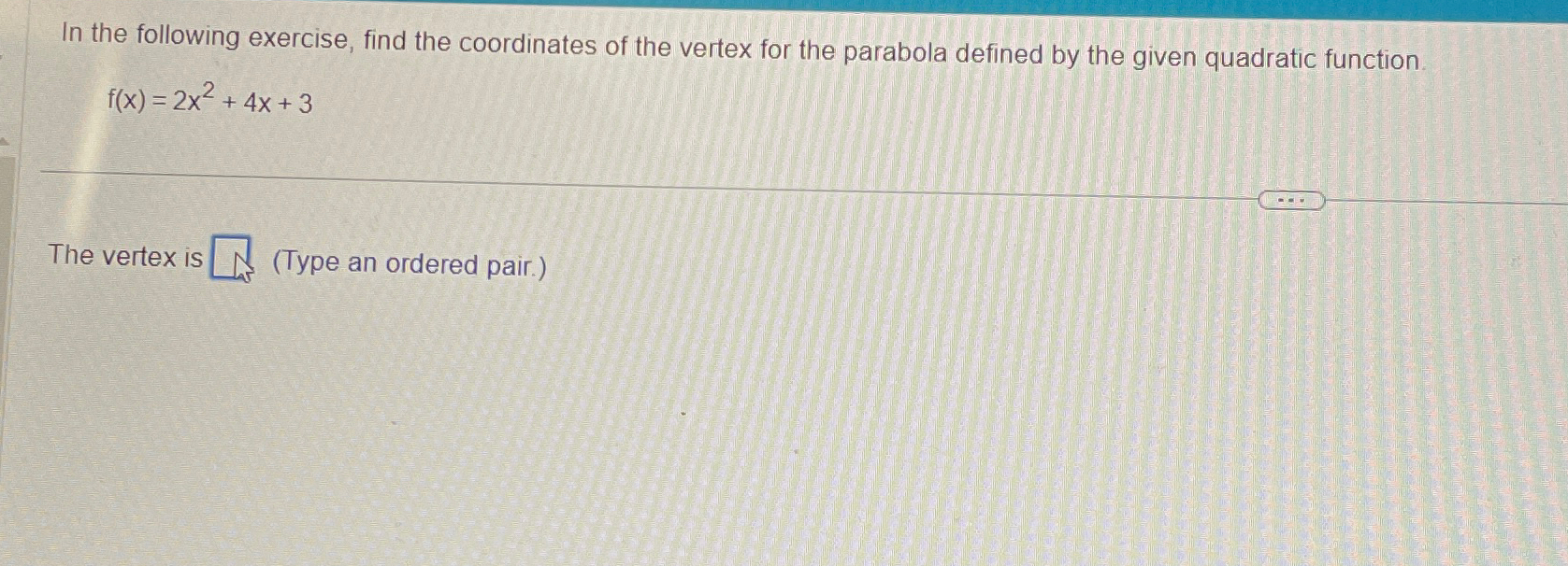 Solved In The Following Exercise Find The Coordinates Of
