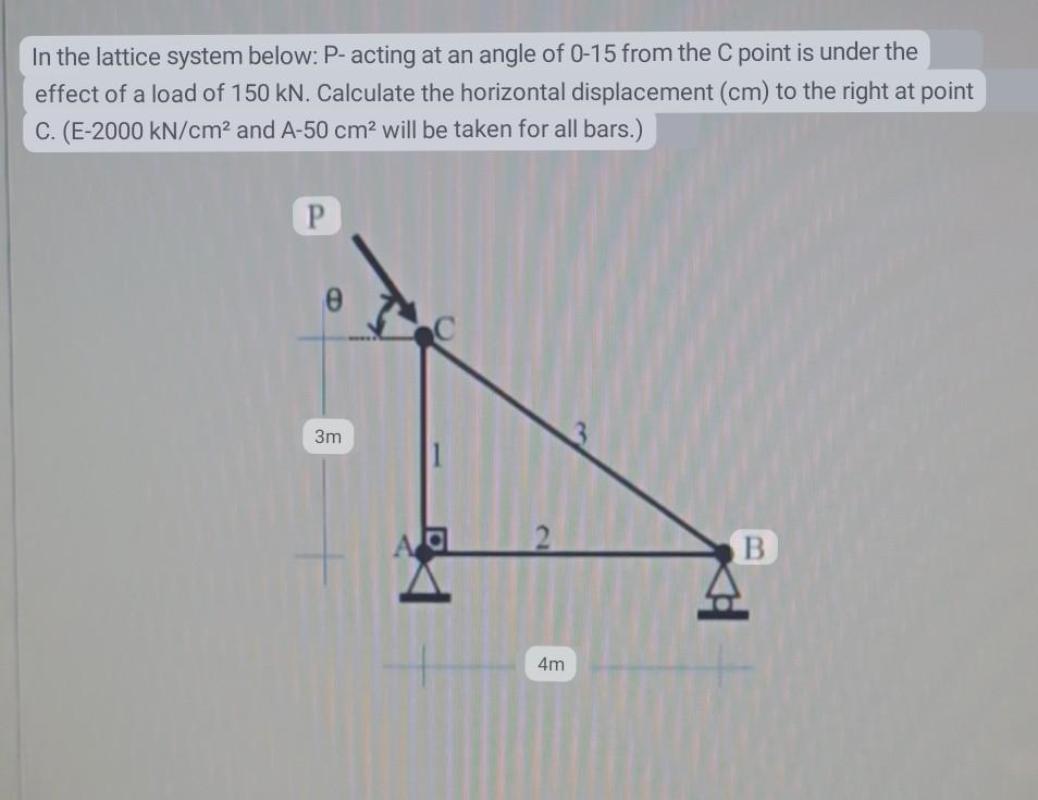 In the lattice system below: P - acting at an angle | Chegg.com