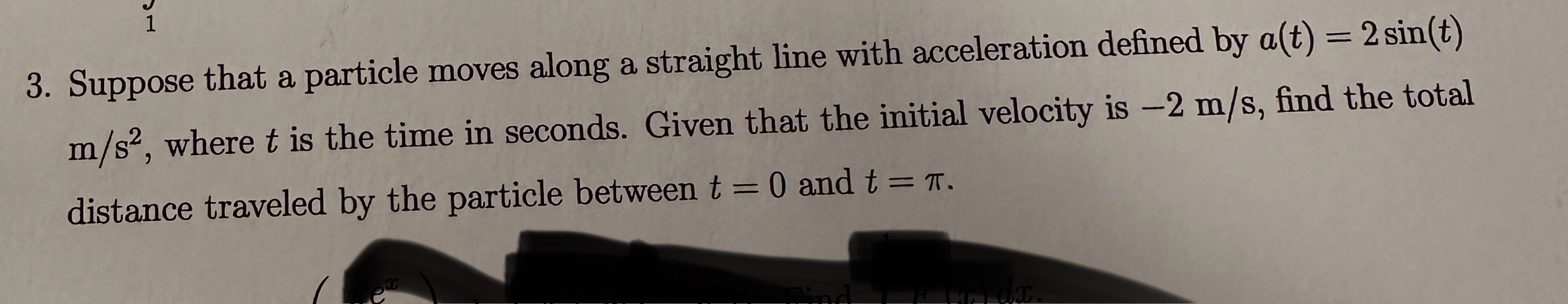 Solved Suppose that a particle moves along a straight line | Chegg.com