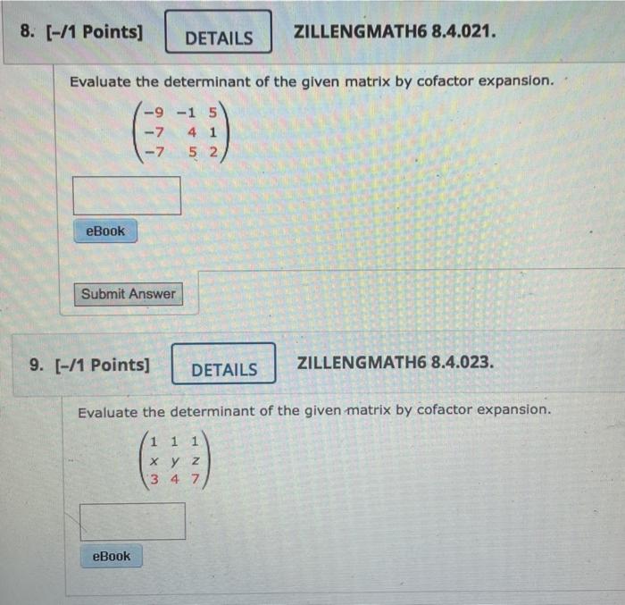 Solved 8. [-/1 Points) DETAILS ZILLENGMATH6 8.4.021. | Chegg.com Solved 8. [-/1 Points) DETAILS ZILLENGMATH6 8.4.021. | Chegg.com