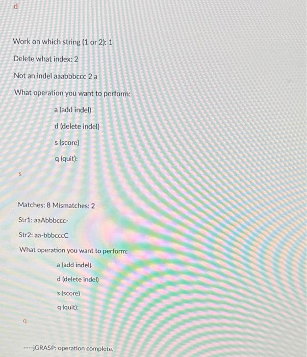 Solved 1. You will prompt for two strings to be entered | Chegg.com