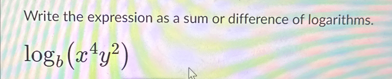Solved Write the expression as a sum or difference of | Chegg.com