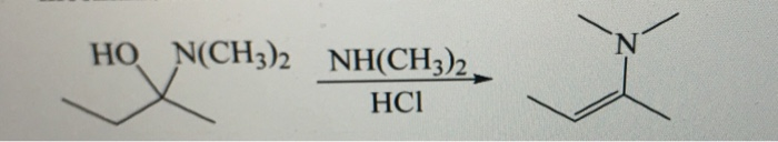 Solved HO N(CH3)2 NH(CH3)2. НСІ | Chegg.com
