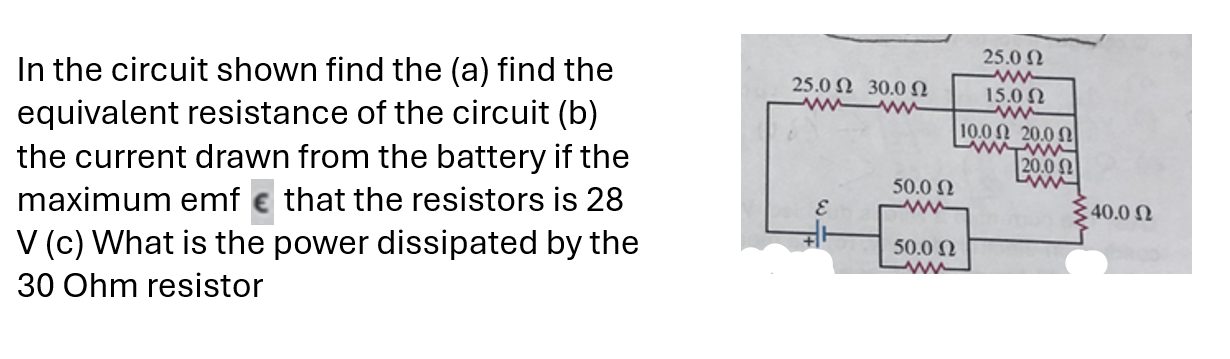 Solved In the circuit shown find the (a) ﻿find the | Chegg.com
