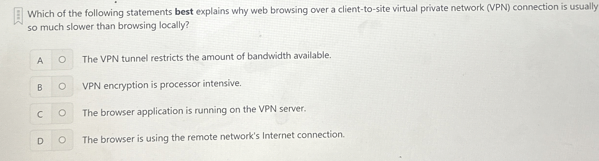 Solved Which of the following statements best explains why | Chegg.com