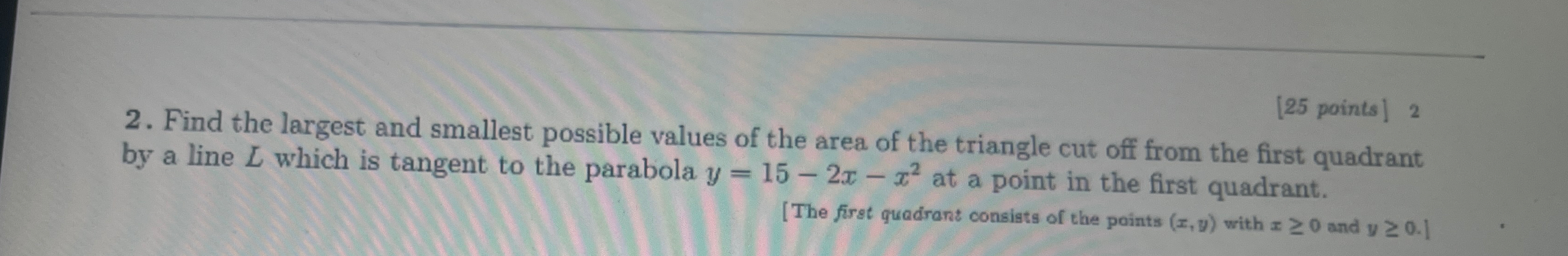 Solved [25 ﻿points] 22. ﻿Find the largest and smallest | Chegg.com