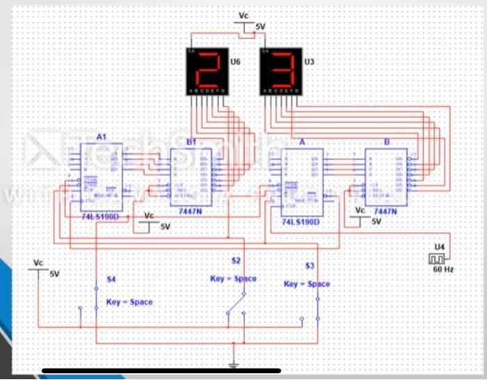 Solved You have an attached circuit of a stopwatch that | Chegg.com