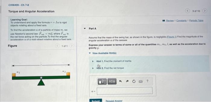 Solved Learning Goal: To understand and apply the formula | Chegg.com