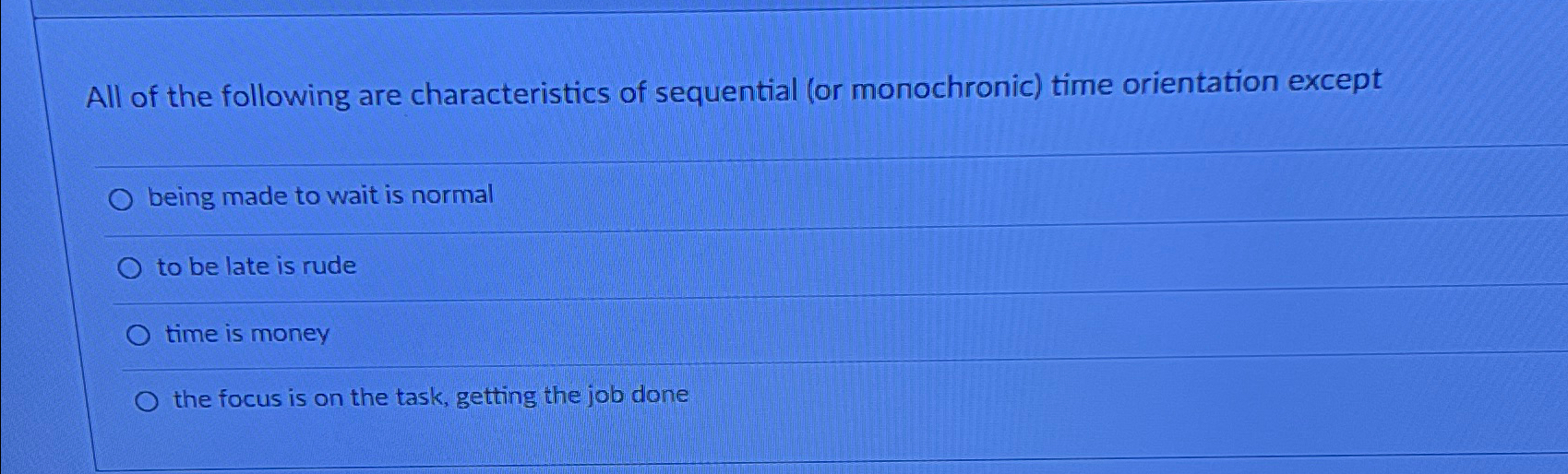 Solved All of the following are characteristics of | Chegg.com