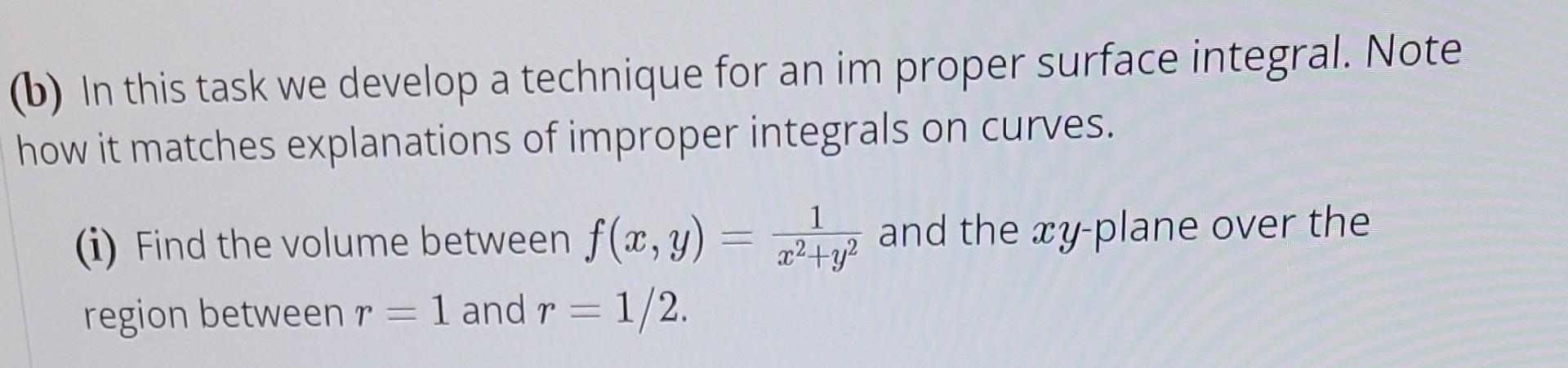 Solved (b) In this task we develop a technique for an im | Chegg.com