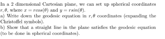 In a 2 ﻿dimensional Cartesian plane, we can set up | Chegg.com