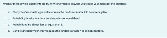 Solved Which of the following statements are true? (Wrongly | Chegg.com