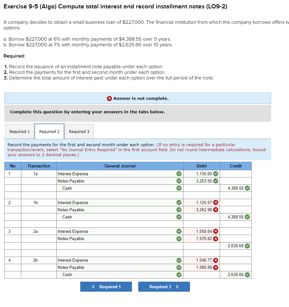 Solved Exercise 9-5 (Algo) ﻿Compute total interest and | Chegg.com