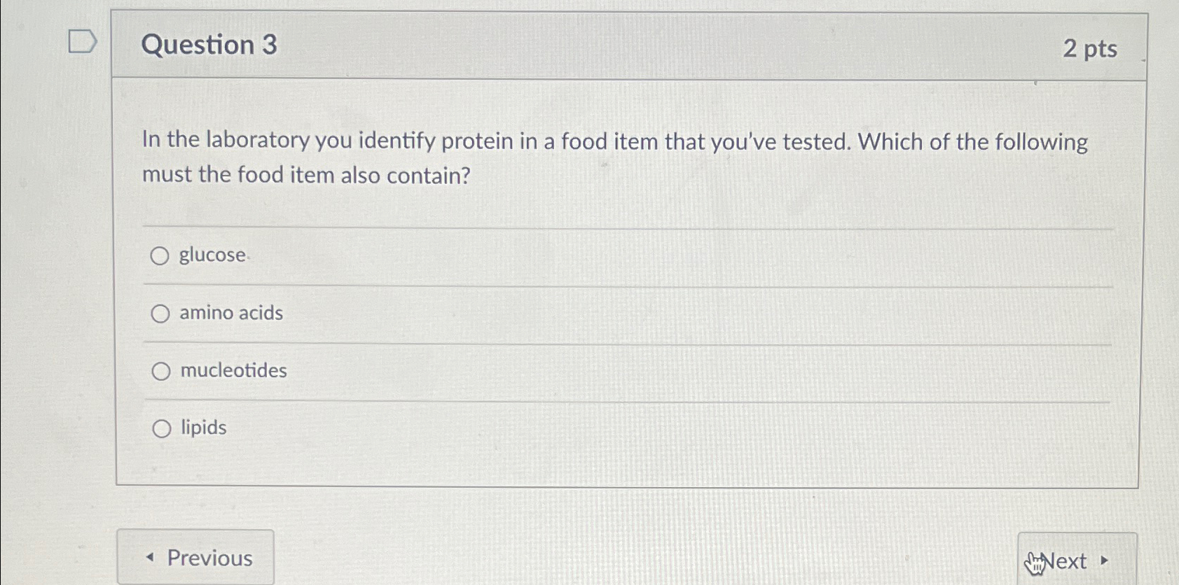 Solved Question 32 ﻿ptsIn the laboratory you identify | Chegg.com