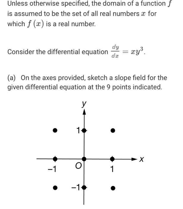 Solved Unless otherwise specified, the domain of a function | Chegg.com
