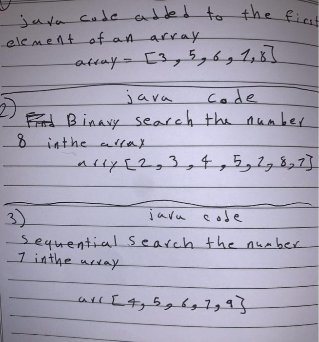 Solved Array 35618 Java Cade Binary Search The Number 