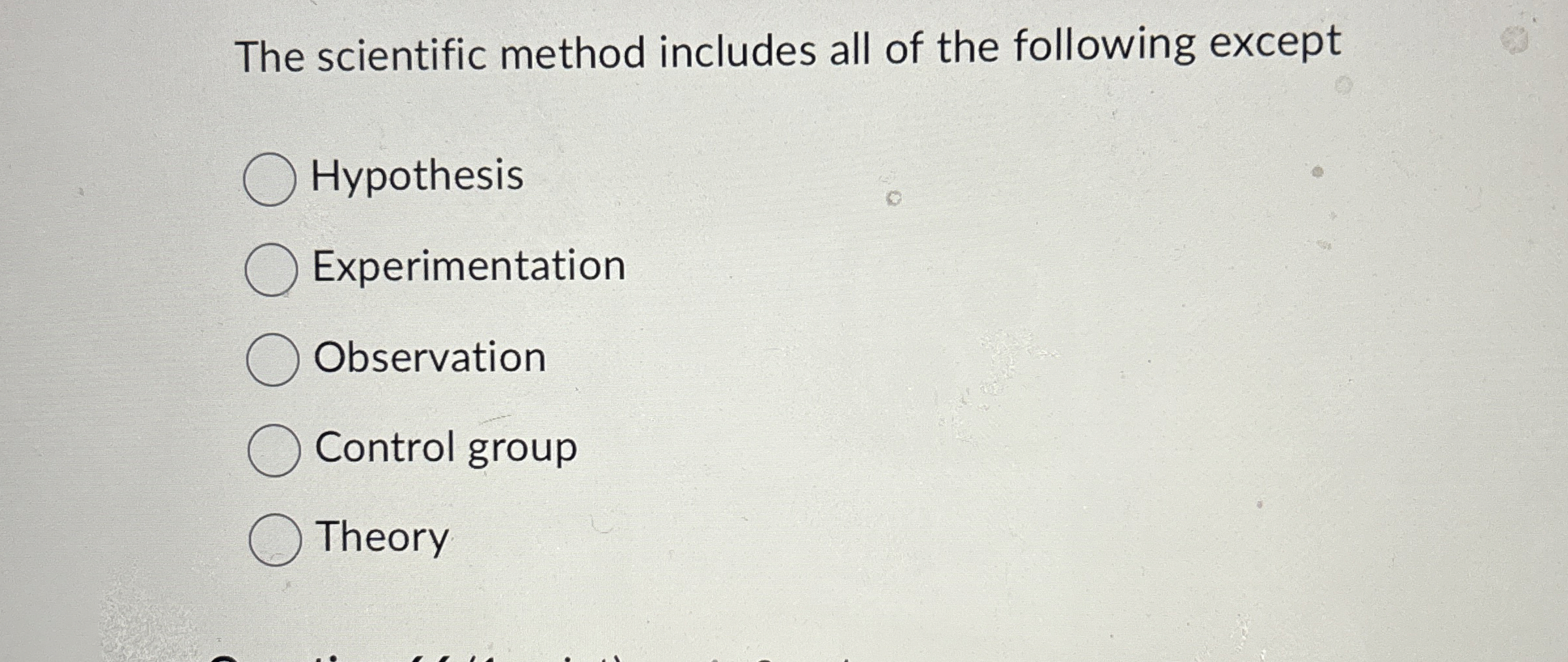 Solved The scientific method includes all of the following | Chegg.com