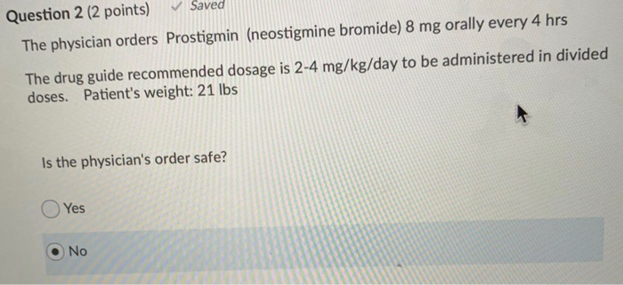 Solved Question 2 12 points) Saveu The physician orders | Chegg.com