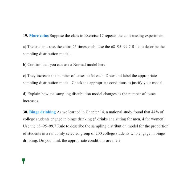 Solved More coins Suppose the class in Exercise 17 ﻿repeats | Chegg.com