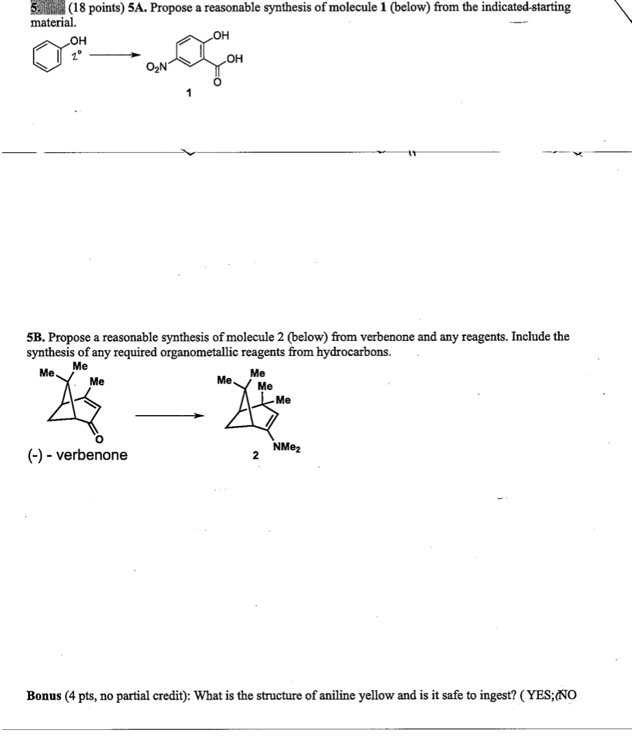 Solved matnuin5B. ﻿Propose a reasonable synthesis of | Chegg.com