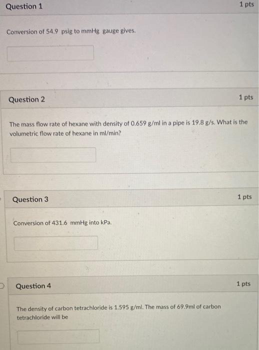 Solved Conversion Of 54 9 Psig To MmHg Gauge Gives Question Chegg
