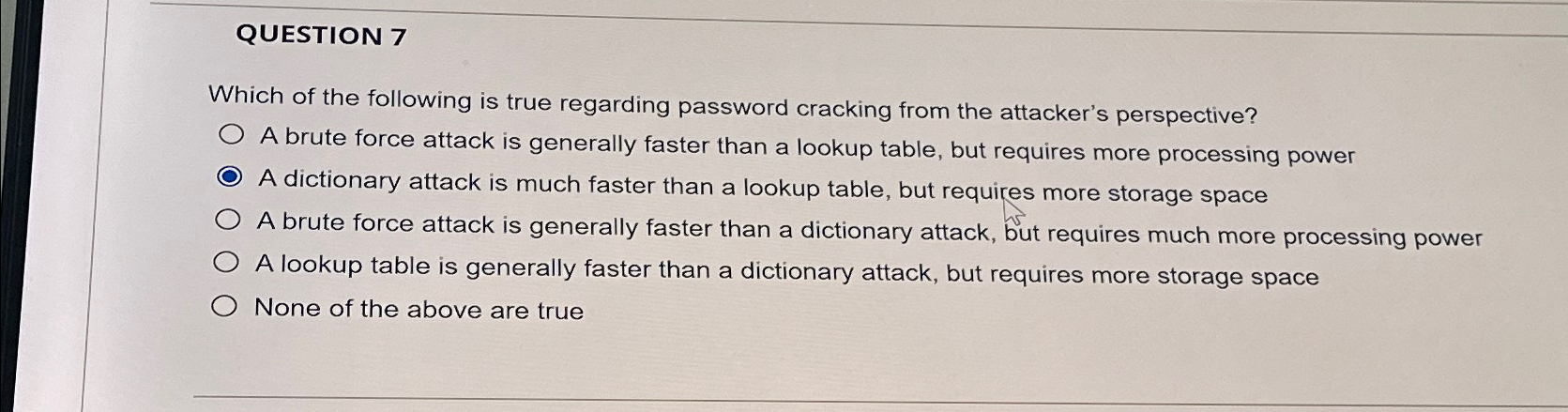 Solved QUESTION 7Which of the following is true regarding | Chegg.com