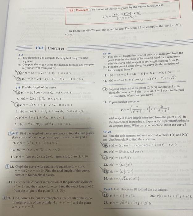 Solved 1−2 (a) Use Equation 2 to compute the length of the | Chegg.com
