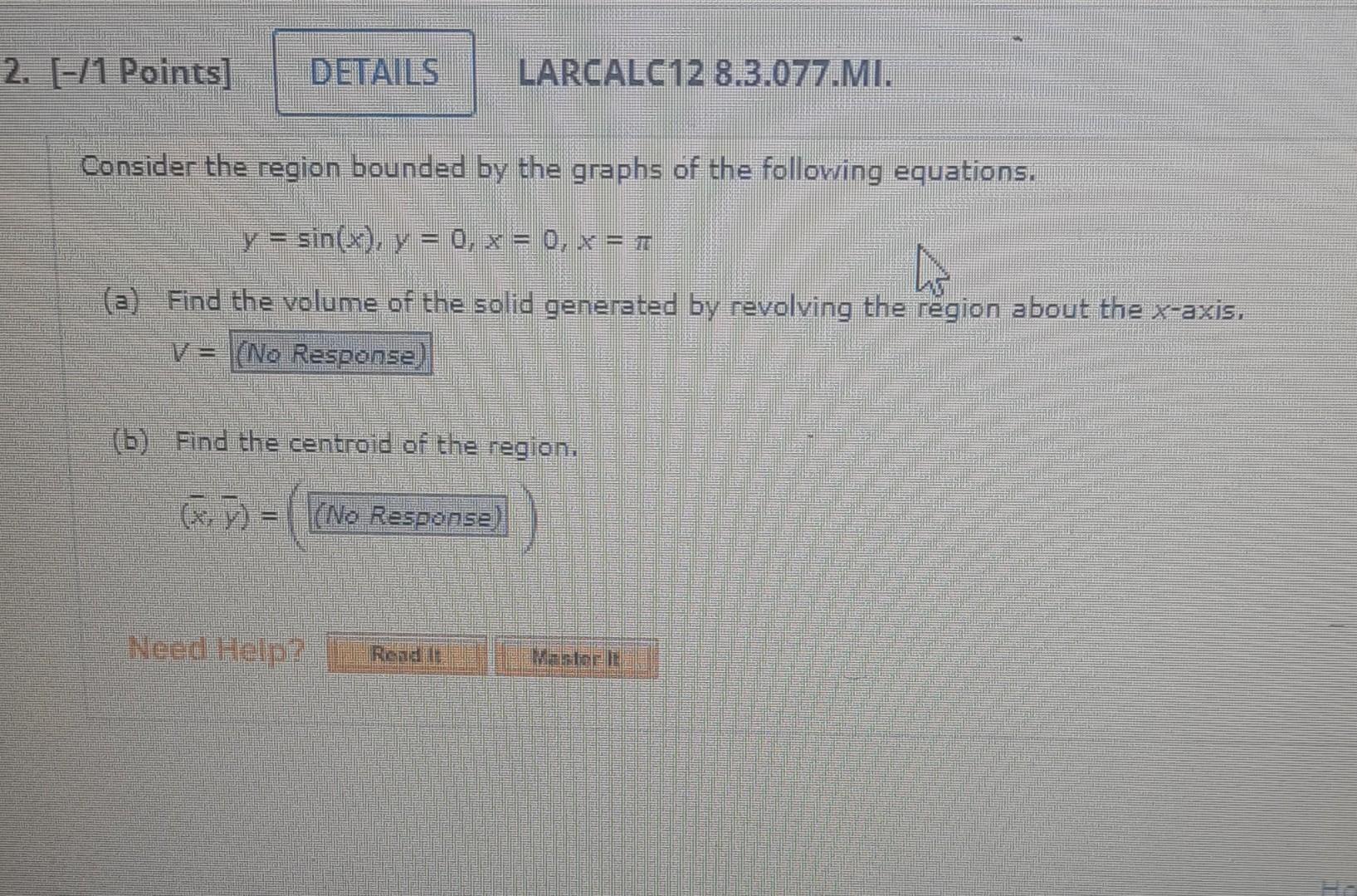 Solved Consider the region bounded by the graphs of the | Chegg.com