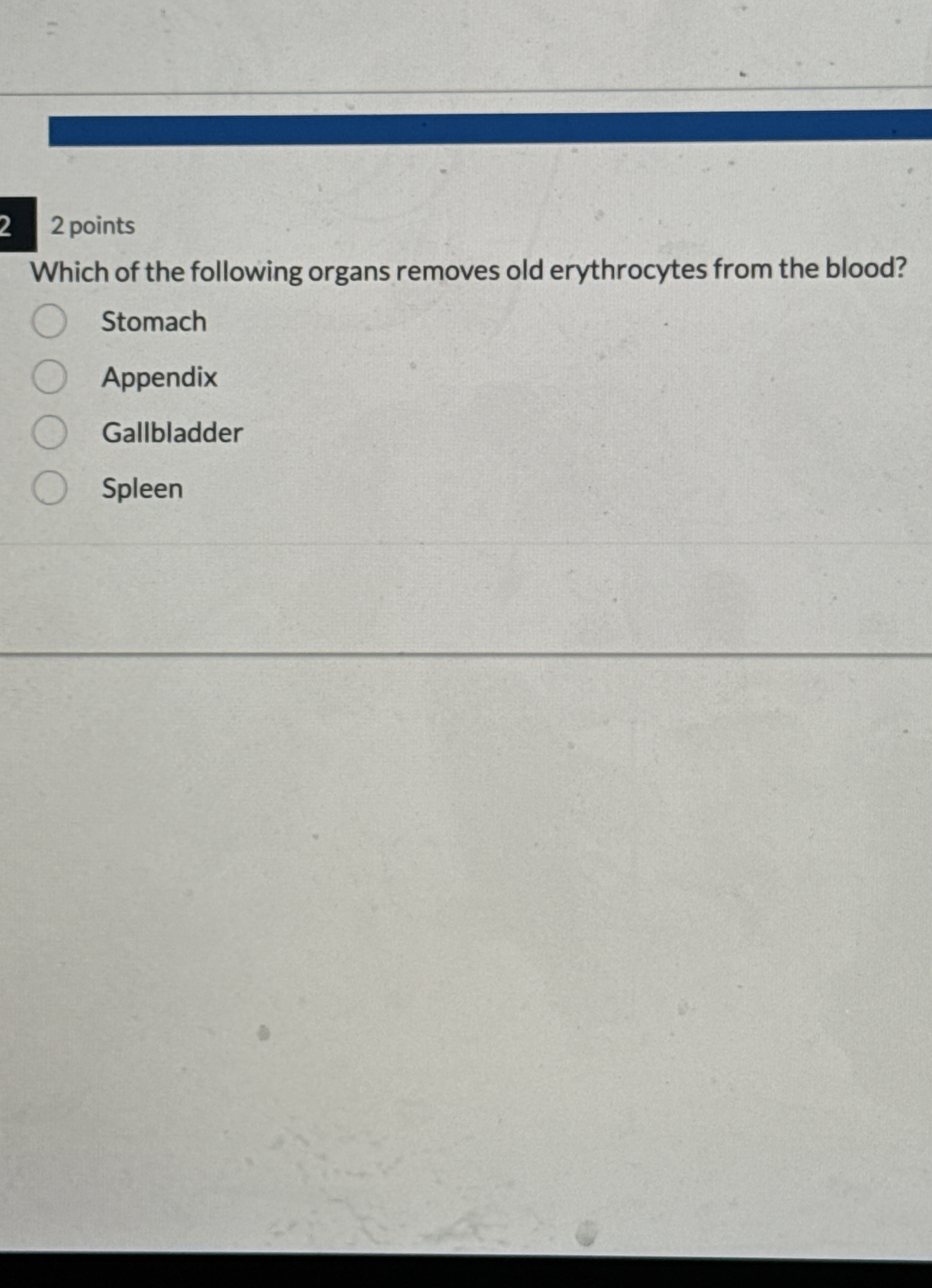 Solved 22 pointsWhich of the following organs removes old | Chegg.com Solved 22 pointsWhich of the following organs removes old | Chegg.com