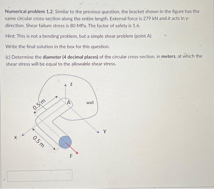 Solved Numerical problem 1.2: Similar to the previous | Chegg.com