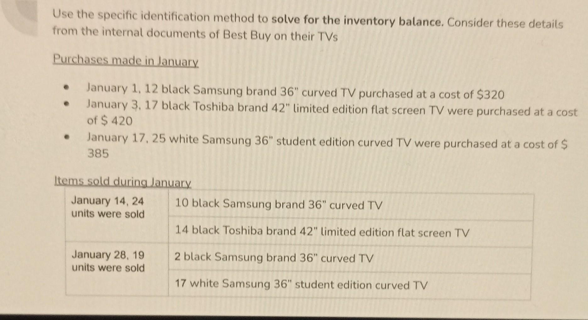 Solved Use the specific identification method to solve for | Chegg.com