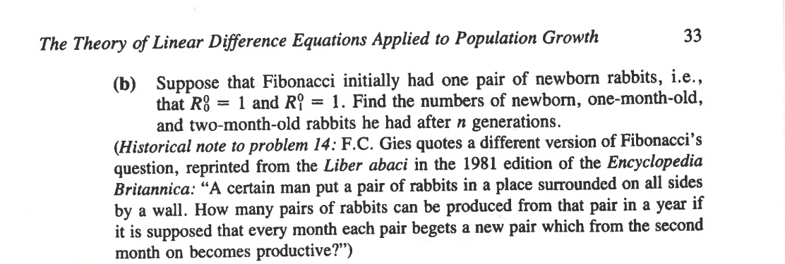 Solved The Rabbit Problem In 1202 fibonacci Posed And