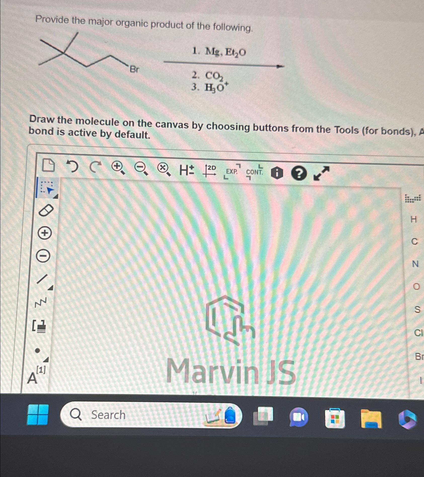 Solved Provide the major organic product of the following. | Chegg.com